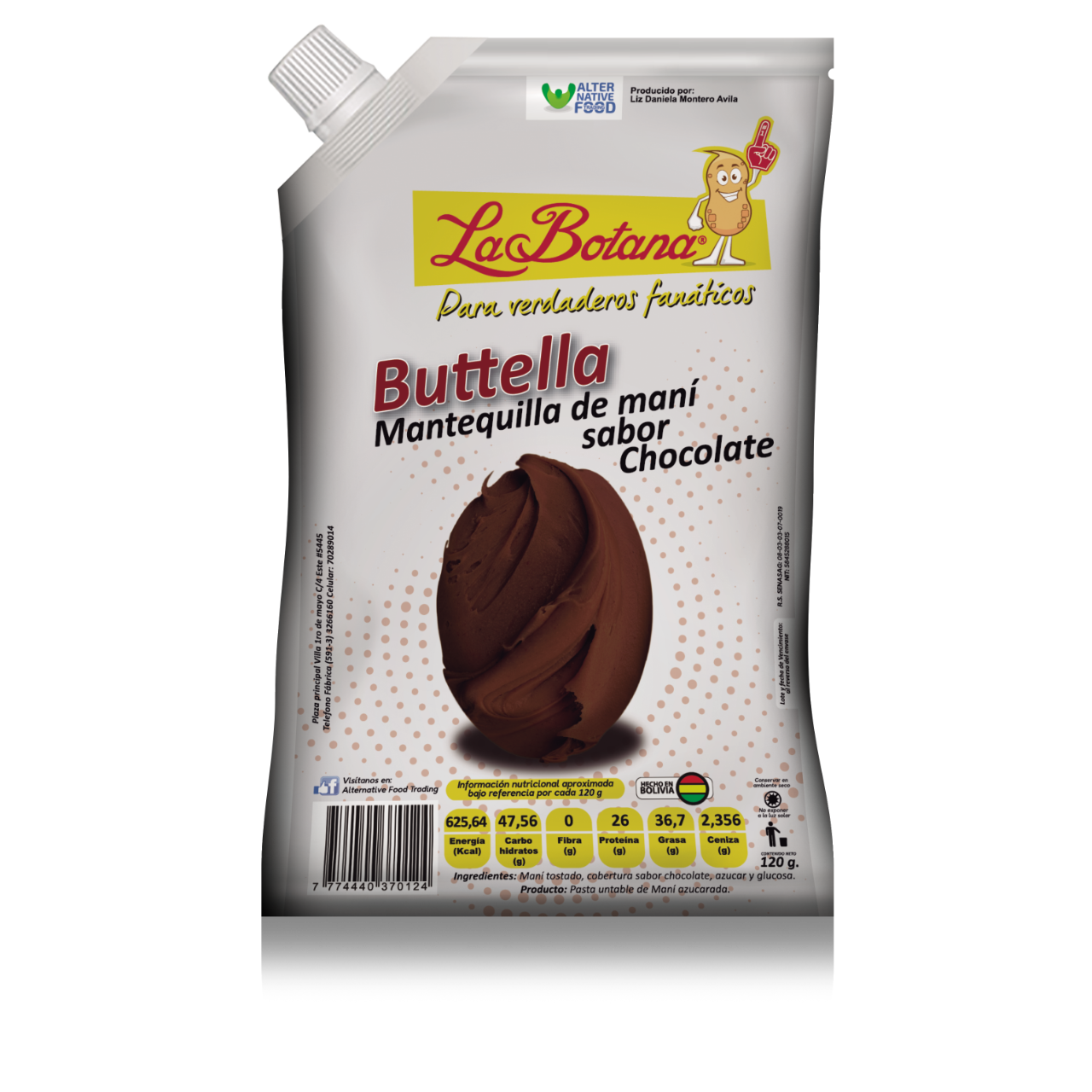 mantequilla de mani con chocolate con leche , pasta untable