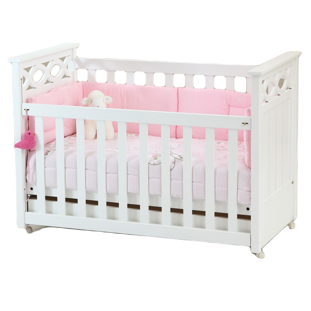 Cuna elaborada en madera y MDF de medidas 70 cm ancho , 130 cm de largo ...