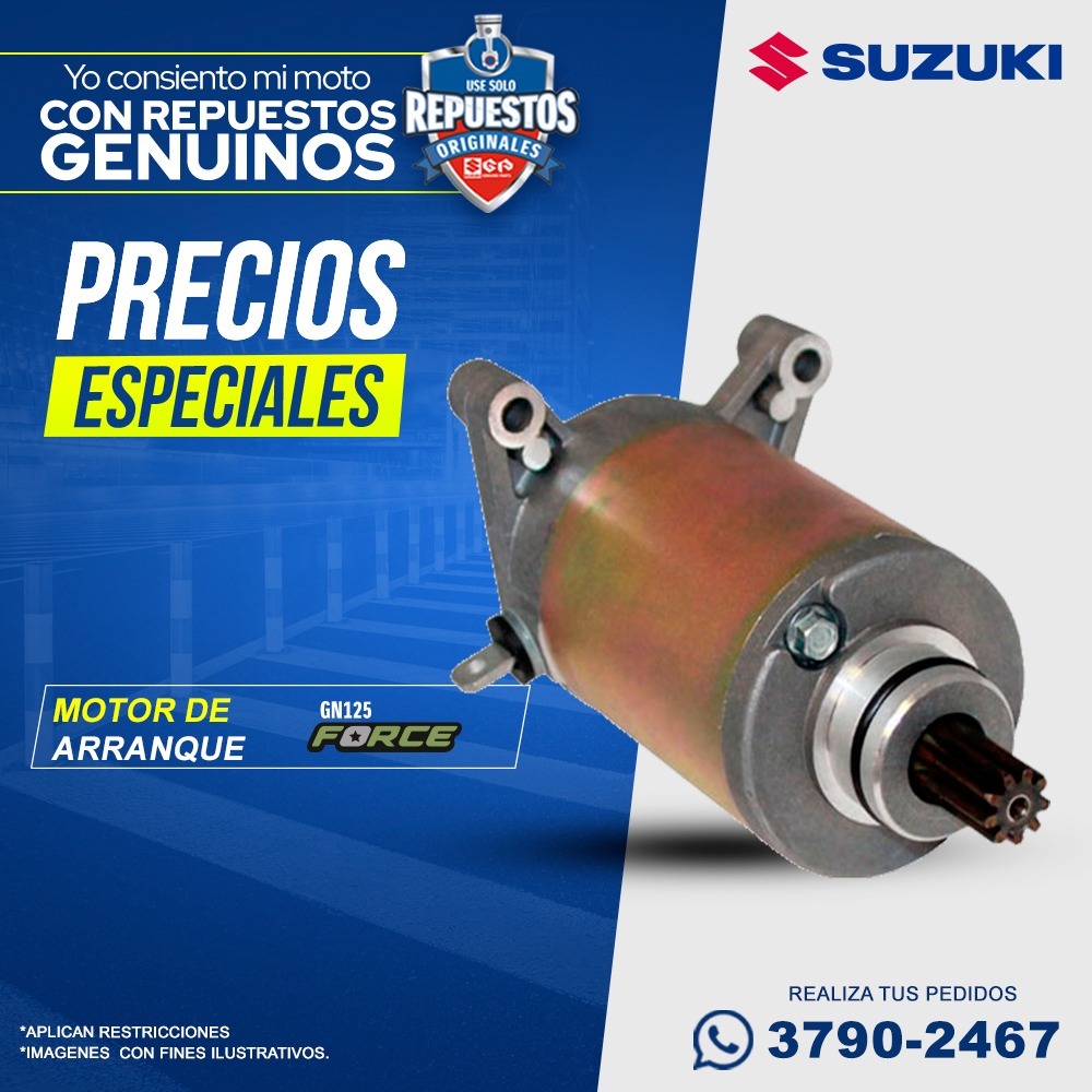 Motor de Arranque Suzuki, para tu motocicleta GN125, a tan solo Q 540. ...