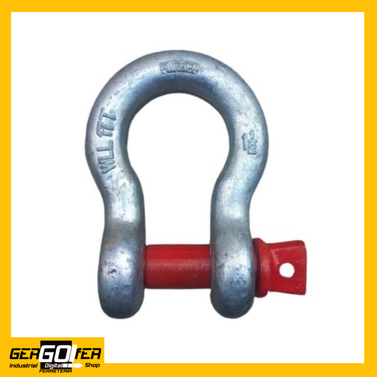 Grillete Trabajo Pesado 1-1/2 Pulgada Capacidad 17 Toneladas