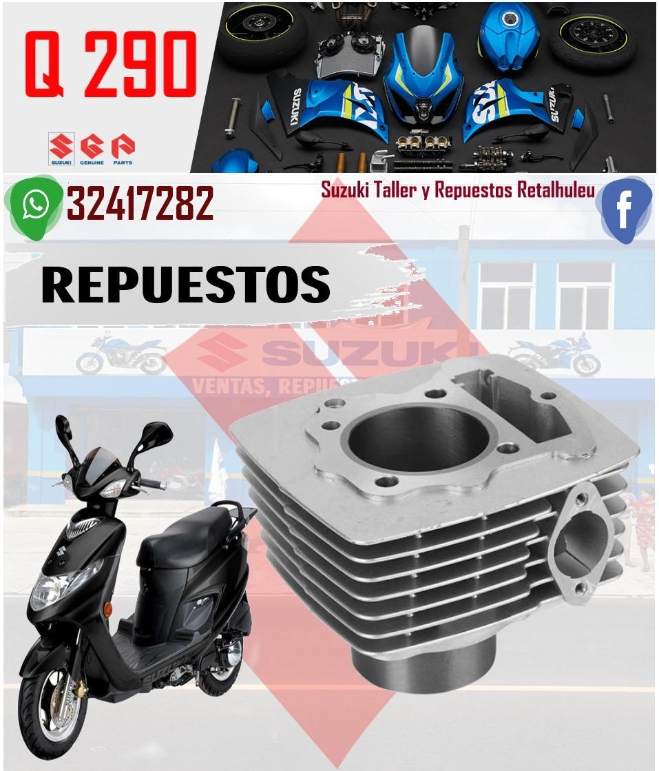 Cilindro original para motocicleta Suzuki AN125